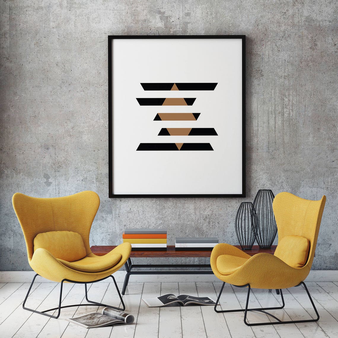 Minimalist Geometric Art Print Nordic Design Print Printable - Etsy