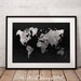 World Map Print, World Map Art, World Map Poster, Map of the World ...