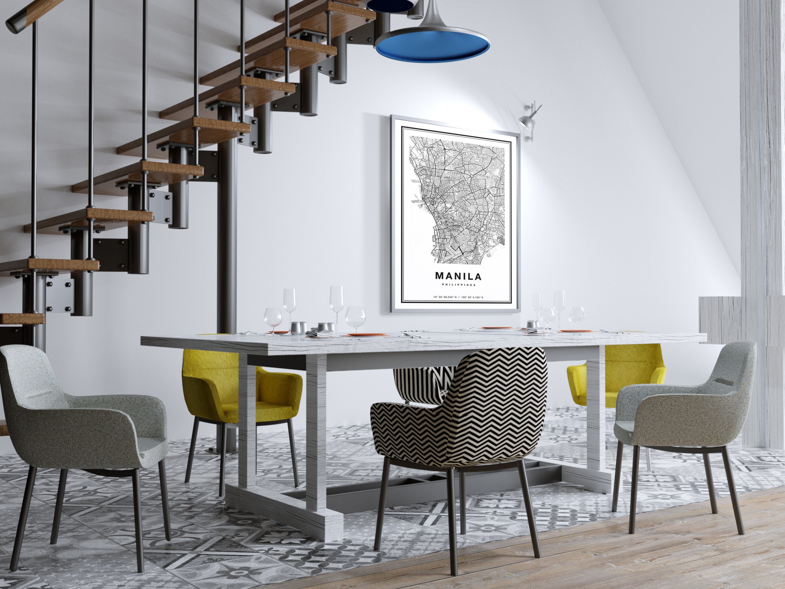 Manila Map, Manila City Map, Manila Print, Manila Poster, Map of Manila ...