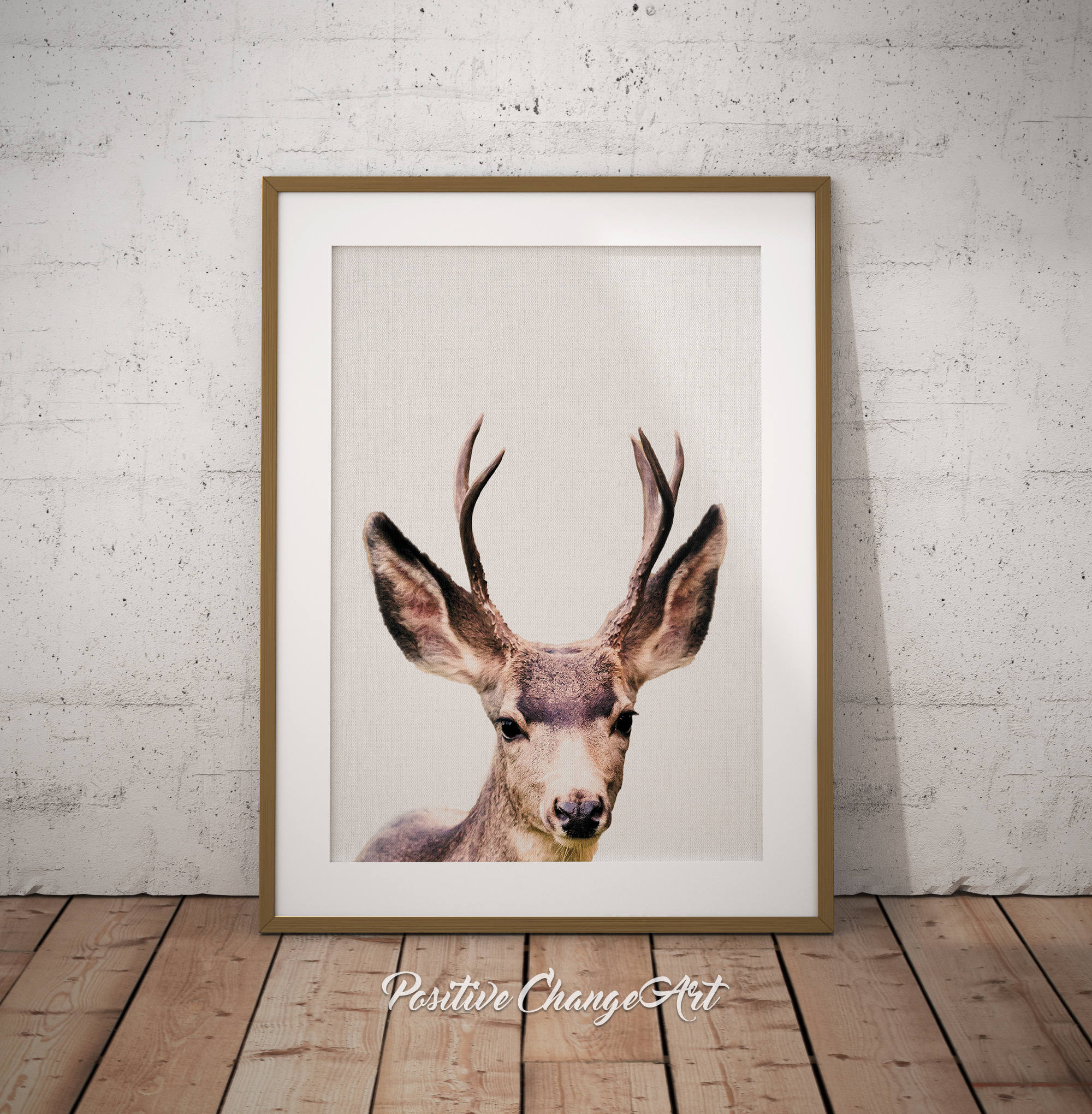 Deer, Woodland Deer Printable, Nursery Deer Print Art, Woodland Deer ...