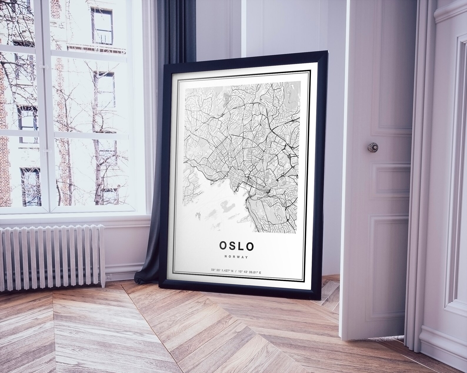 Oslo Map Oslo City Map Oslo Print Oslo Poster Map of Oslo - Etsy