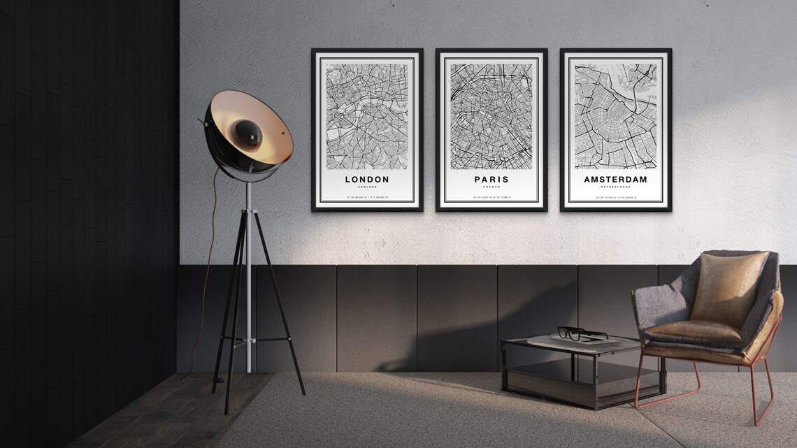 Bangkok Map Print, Printable Map of Bangkok, City Map Art, Street Names ...