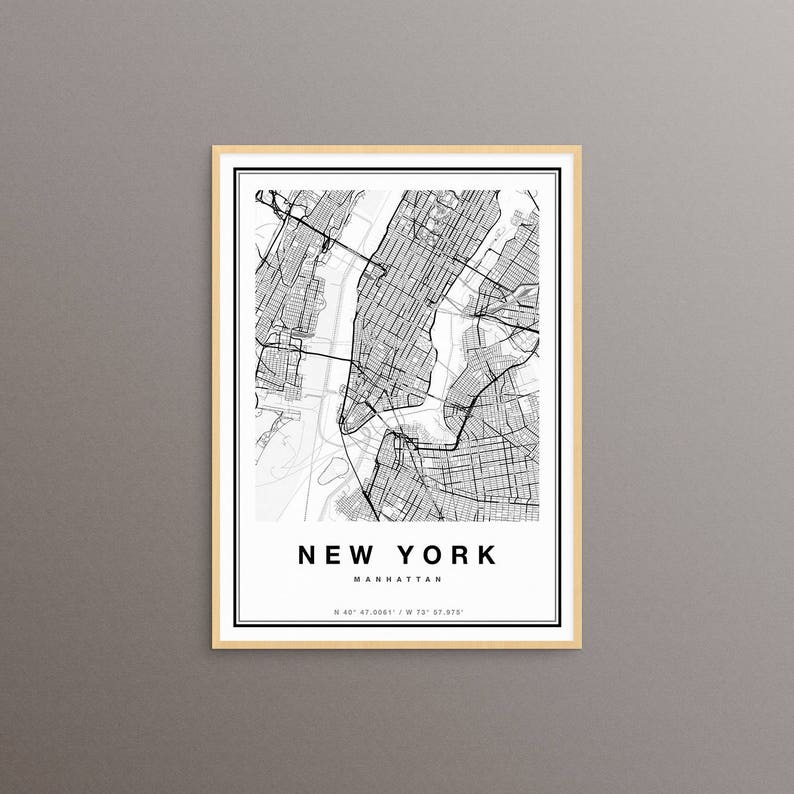 Custom Map Print Personalized Map Art Custom City Map Print | Etsy UK