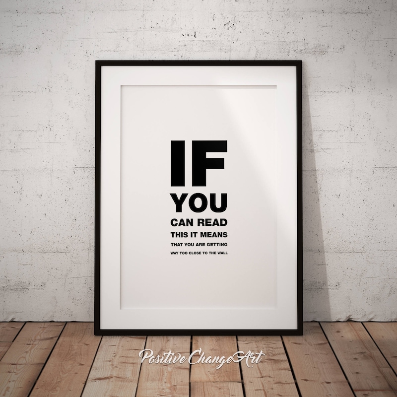 If You Can Read This - Etsy