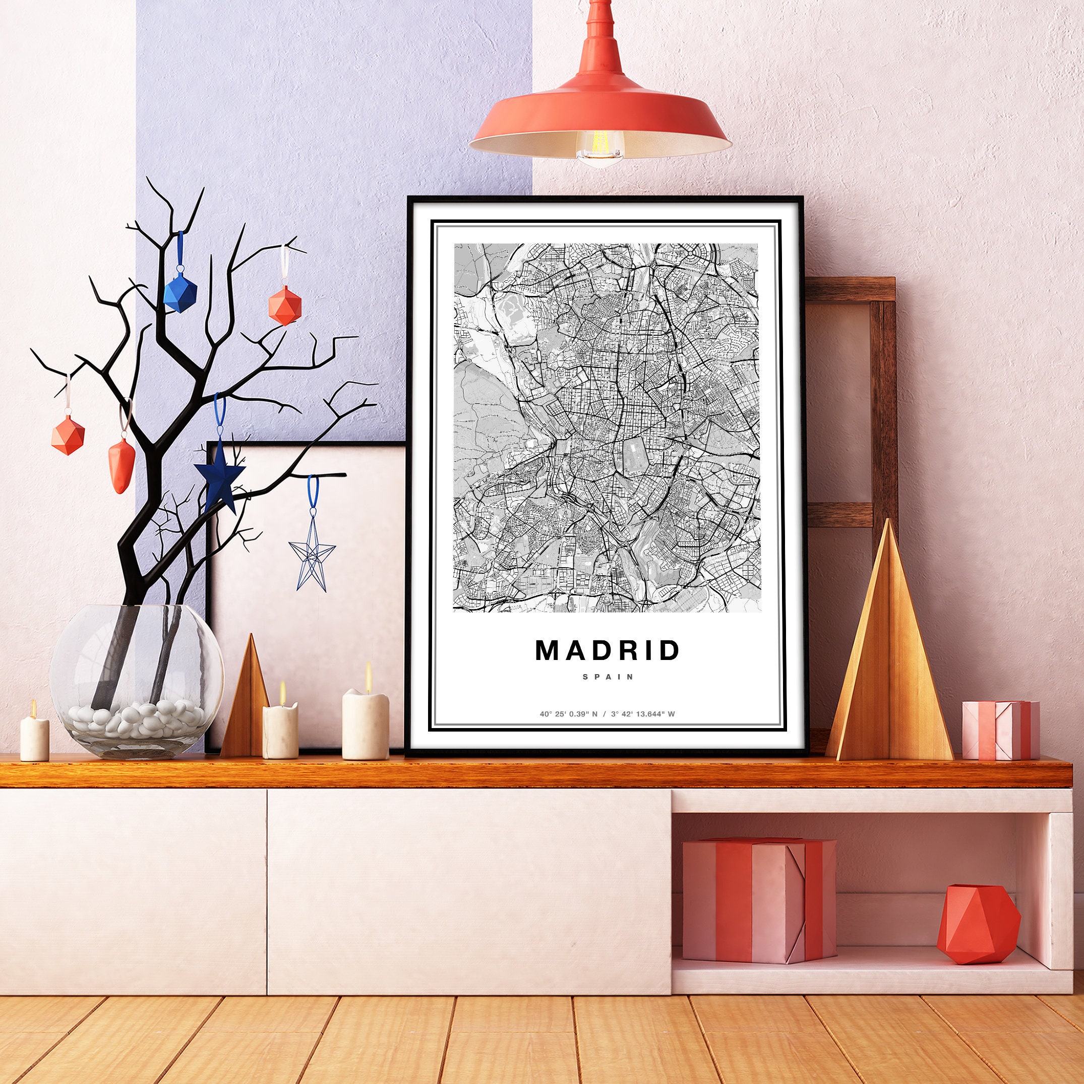 Madrid Map Madrid City Map Madrid Print Map of Madrid - Etsy