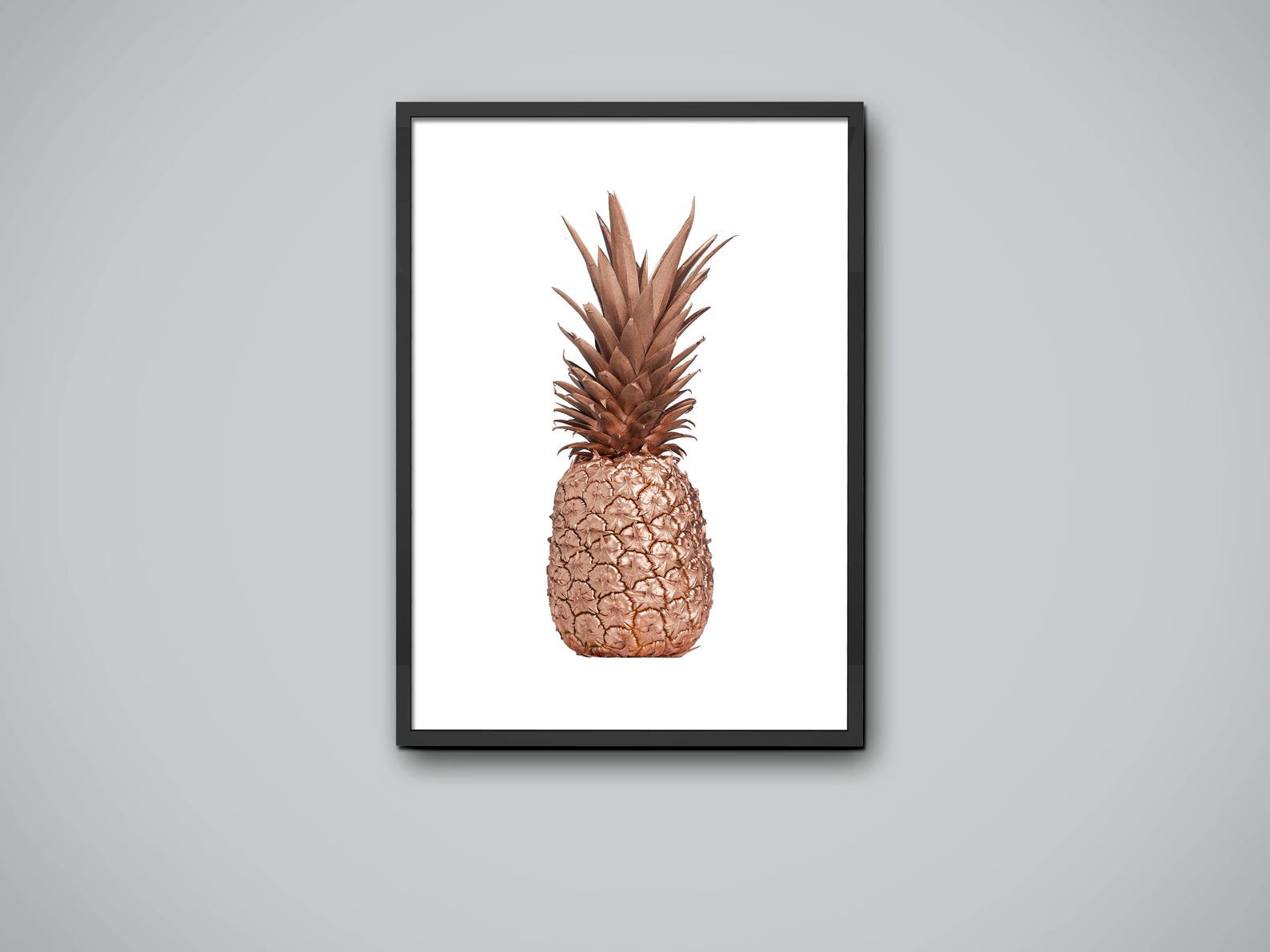 Rose Gold Pineapple, Pineapple Print, Rose Gold Print, Rose Gold Decor ...