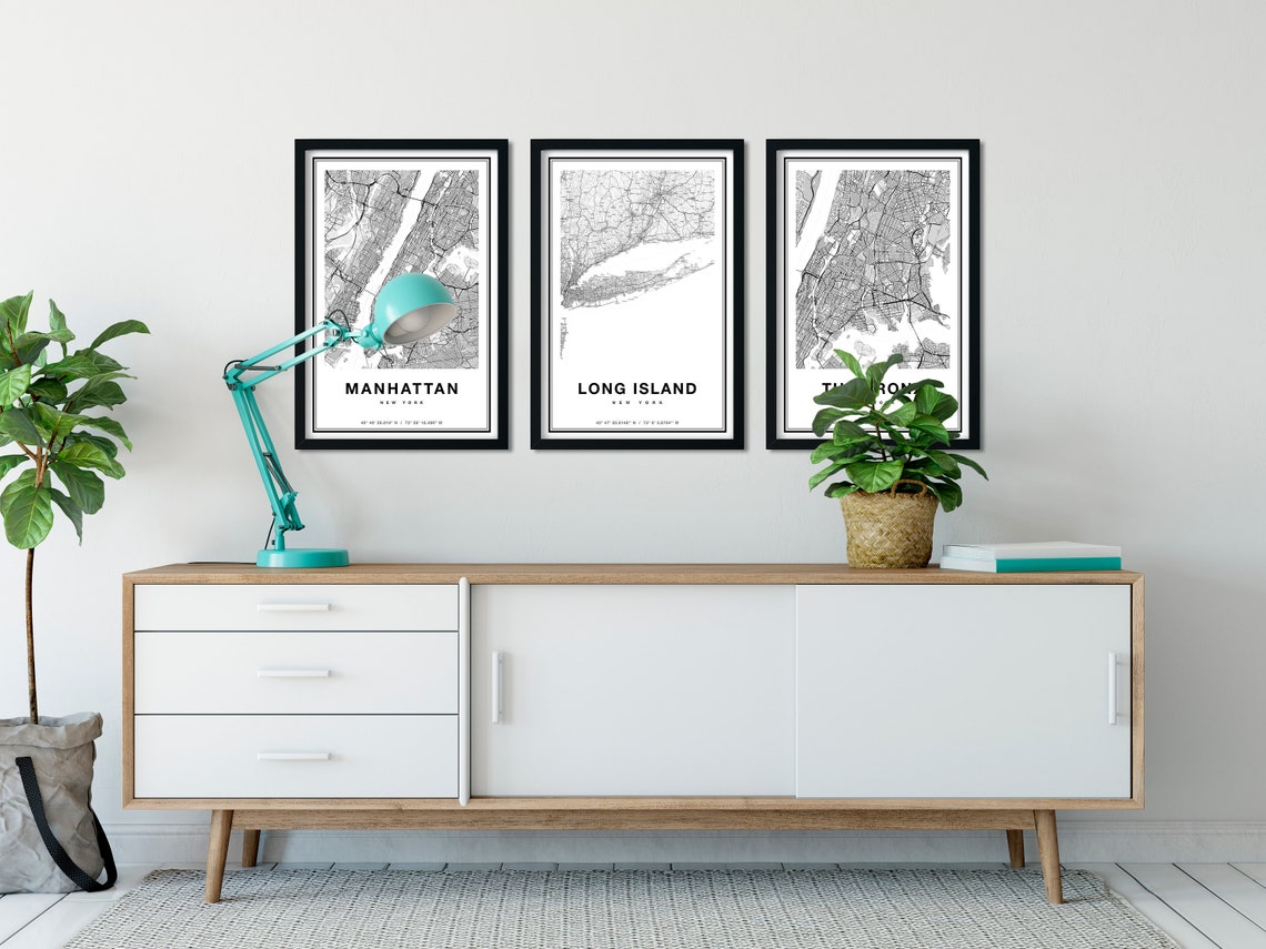 Long Island Map Print, Map of Long Island, City Map, Long Island Print ...