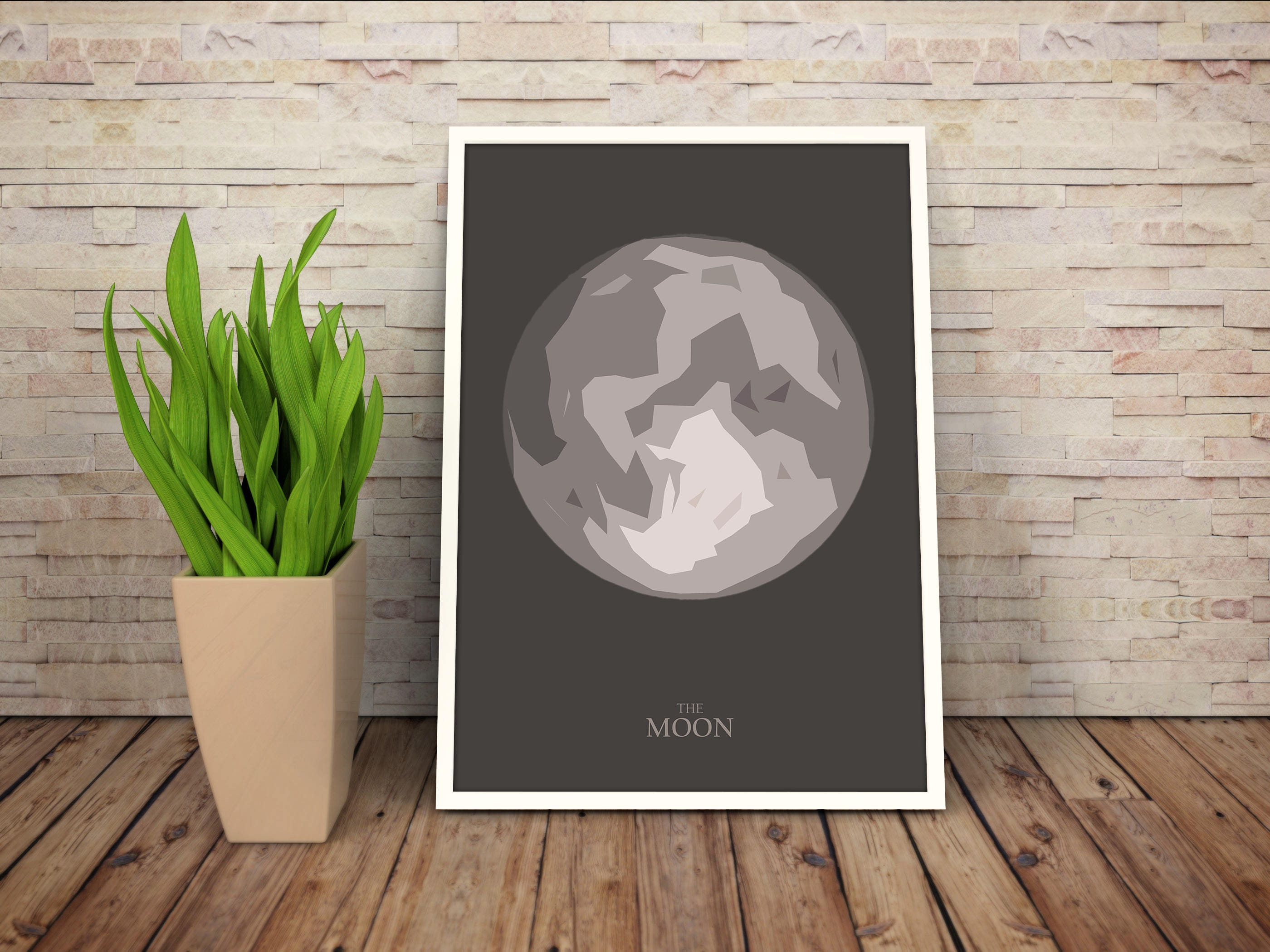 Moon Print La Luna Print Moon Poster Moon Wall Art Full - Etsy