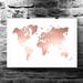Rose Gold Set of 3 Prints Rose Gold Map Rose Gold Decor - Etsy