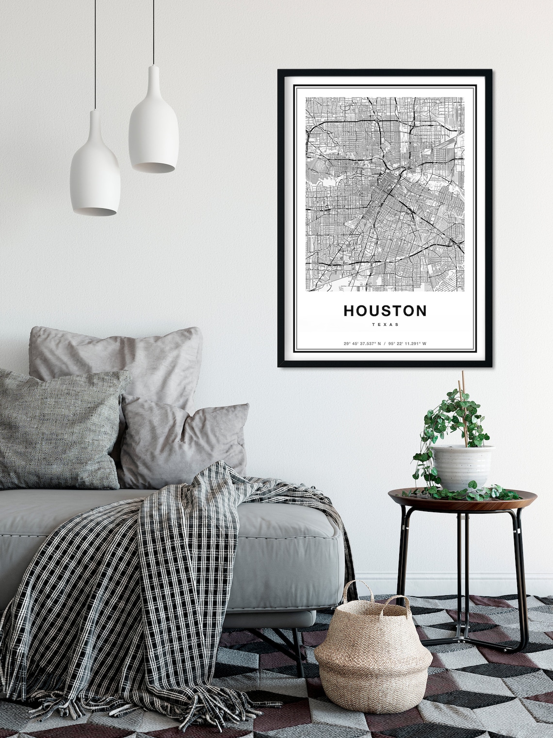 Houston Map, Houston City Map, Houston Print, Houston Poster, Map of ...