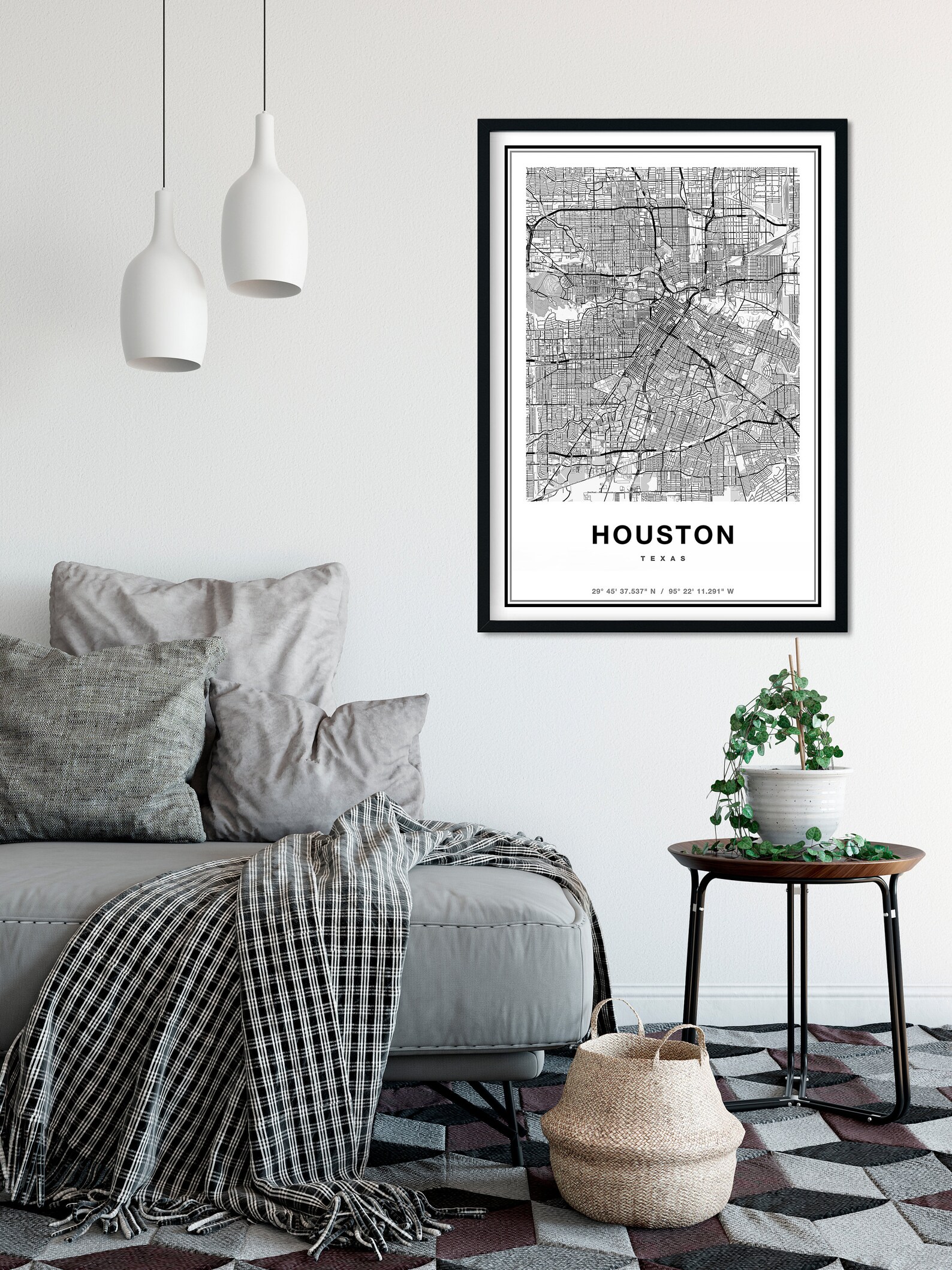 Houston Map, Houston City Map, Houston Print, Houston Poster, Map of ...