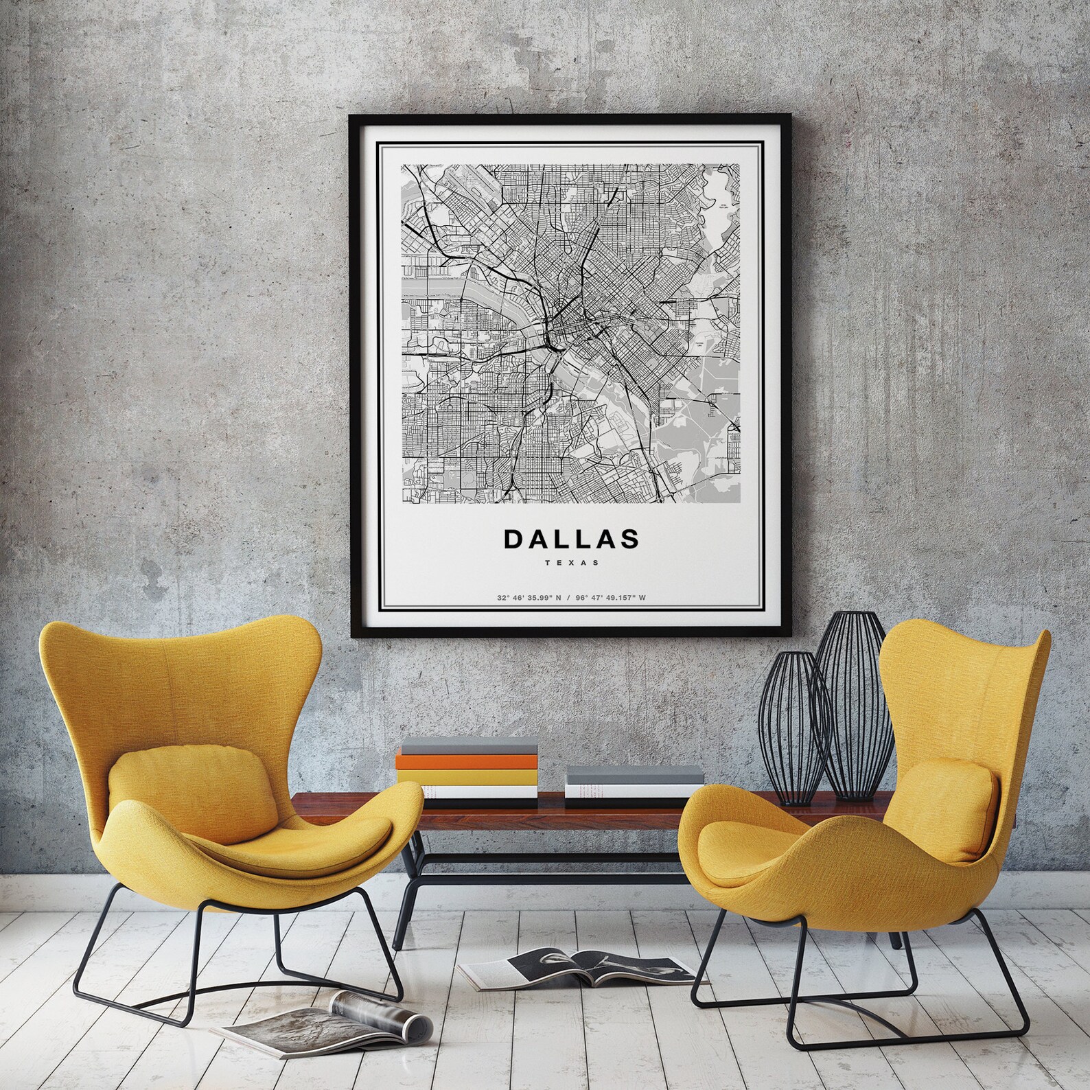 Dallas Map Print Printable Map of Dallas City Map Dallas - Etsy