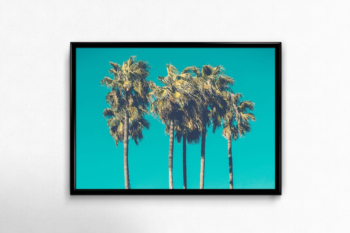 Palm Tree Print Palm Print Art Printable Palm Palm Leaf | Etsy