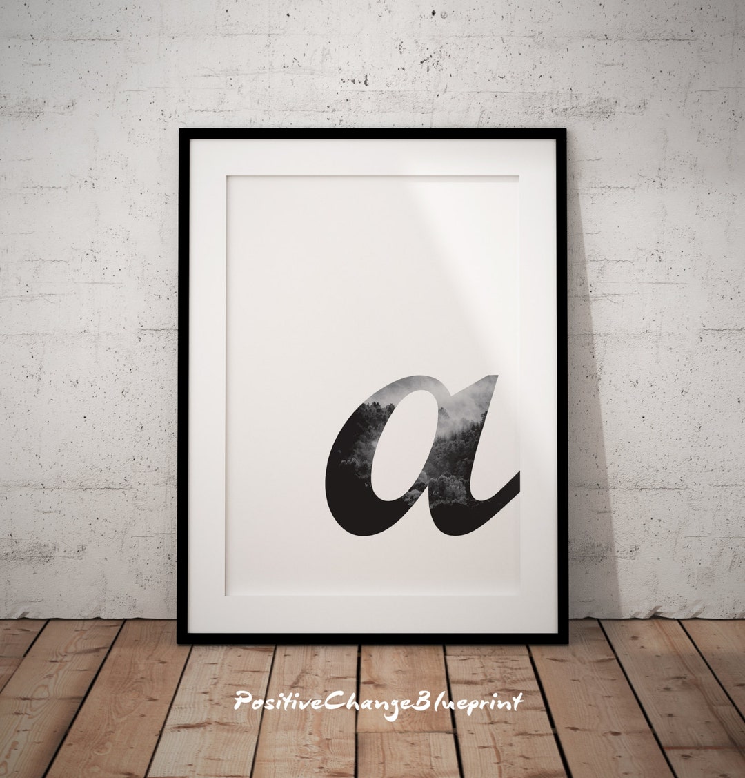 Letter A, Letter A Print, Letter A Poster, Fashion Digital Art, Letter ...