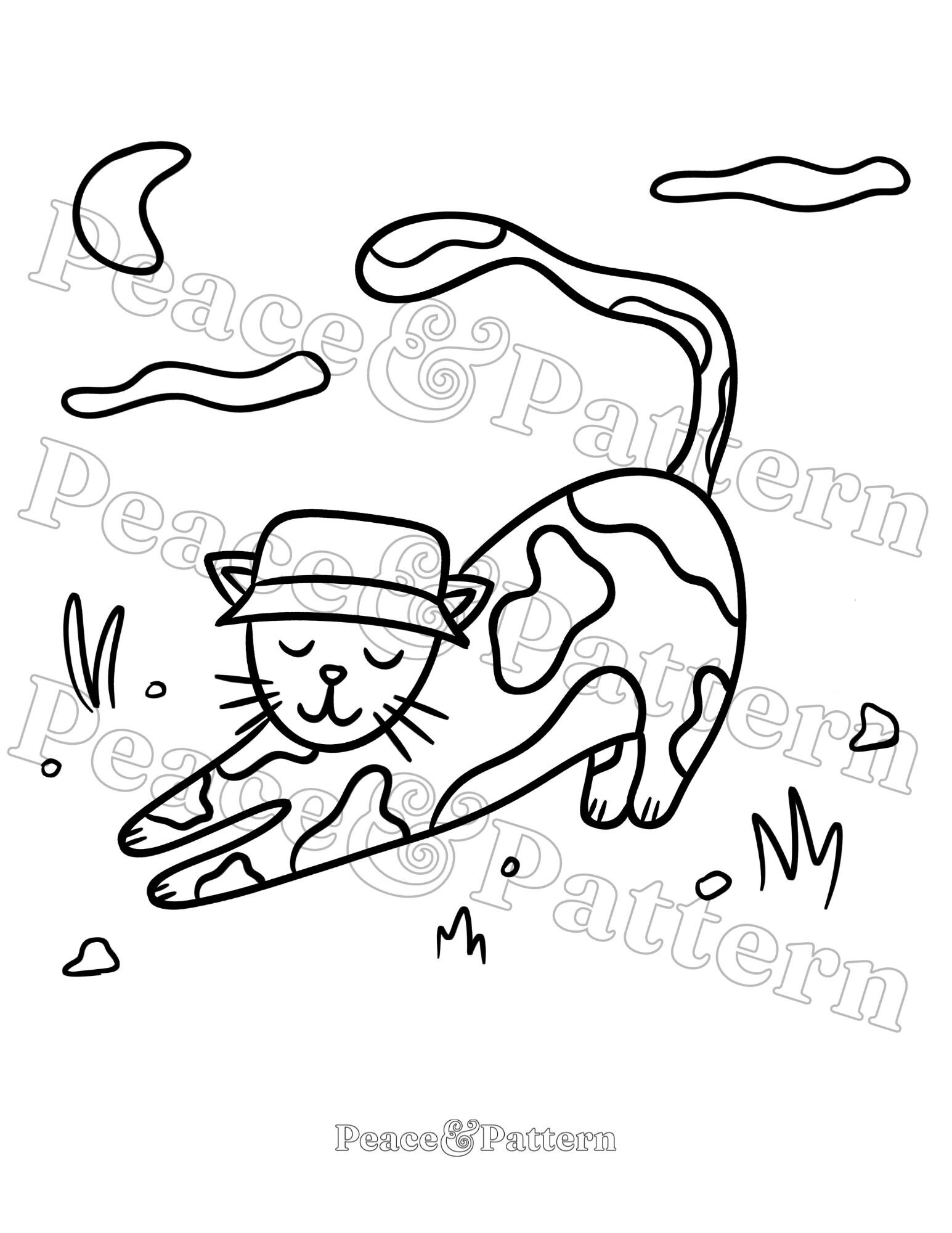 Printable Coloring Page Set of 5 Adult Coloring Pages, Coloring Pages ...