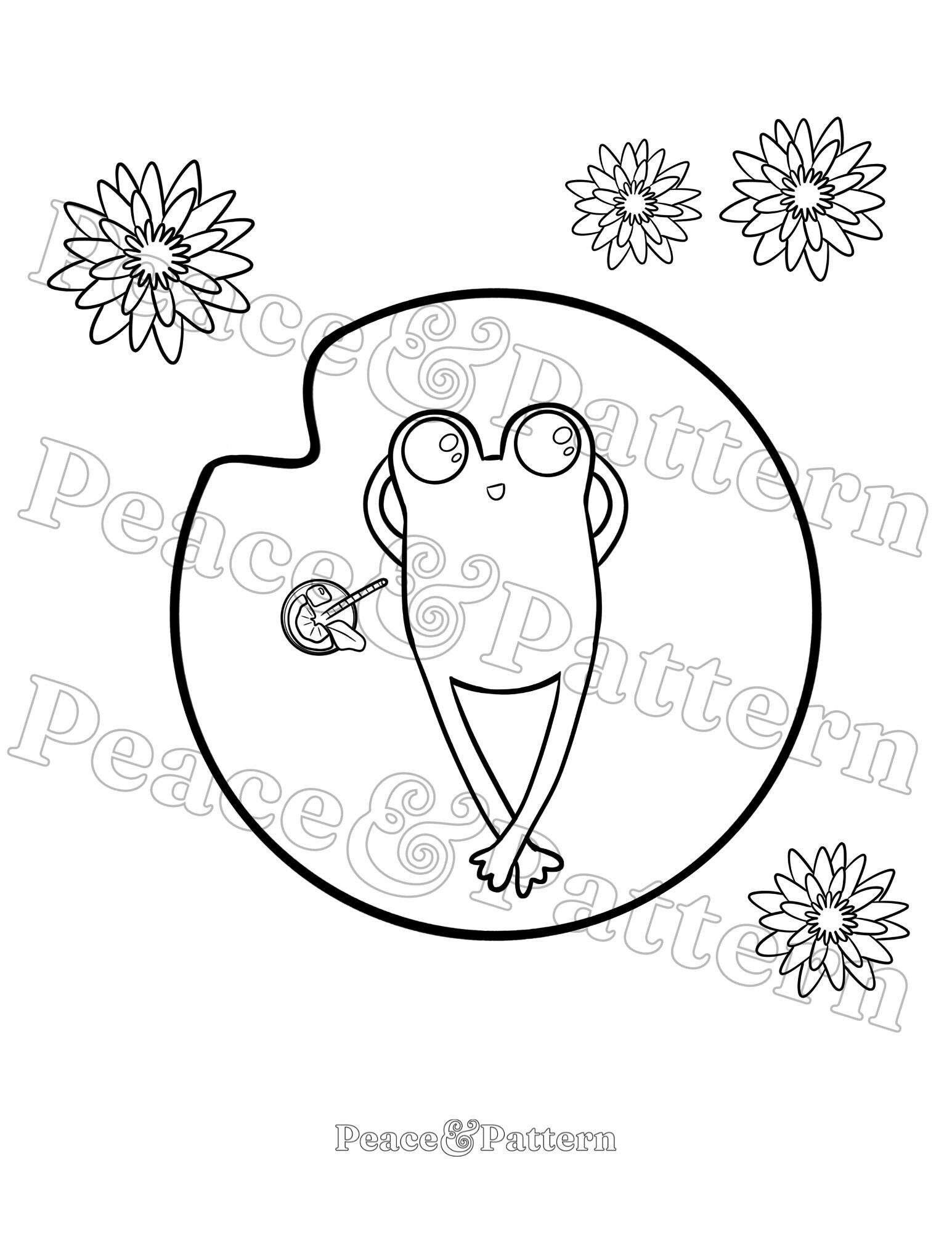 Printable Coloring Page Set of 5 Adult Coloring Pages, Coloring Pages ...