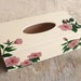 Wood Tissue Holder Hibiscus, Hand-paint Personalized Rectangle Box ...