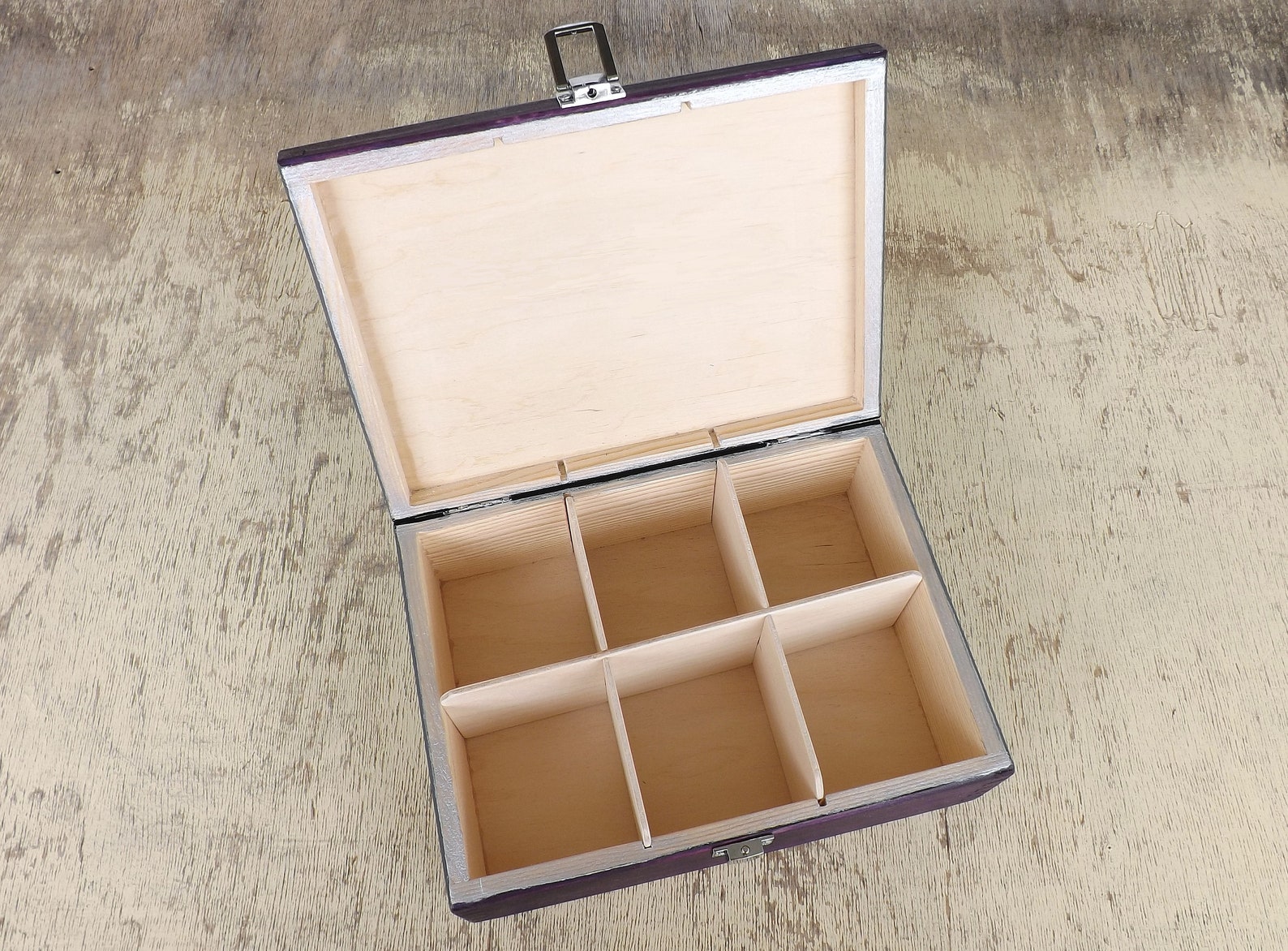 Wood Tea Box With Autumn Leaves Hand-painted Customized - Etsy