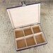 Wood Tea Box With Autumn Leaves, Hand-painted Customized Wooden Storage ...