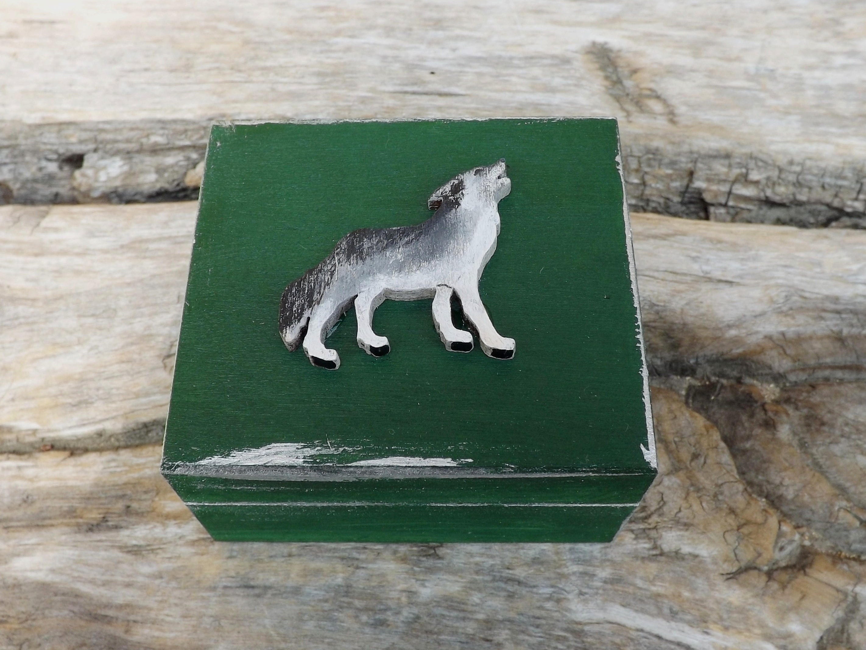 Wood Tiny Box With Squirrel Wolf Fox Custom Hand-painted - Etsy