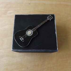 Wooden Tiny Box With Classic Guitar, Custom Hand-painted Gift for Music ...