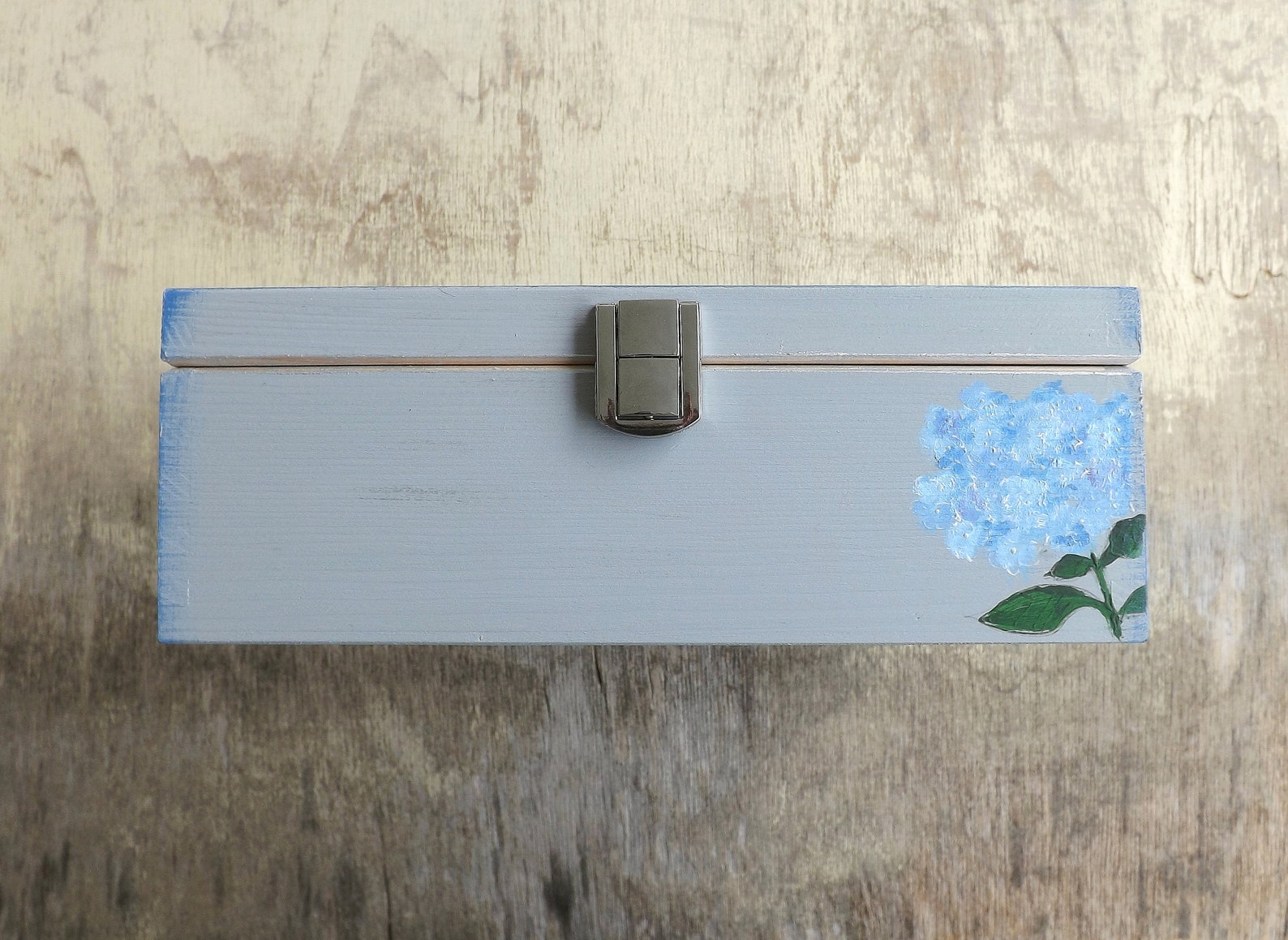 Custom Wood Tea Box Marigolds Hand Painted Chest for Tea - Etsy