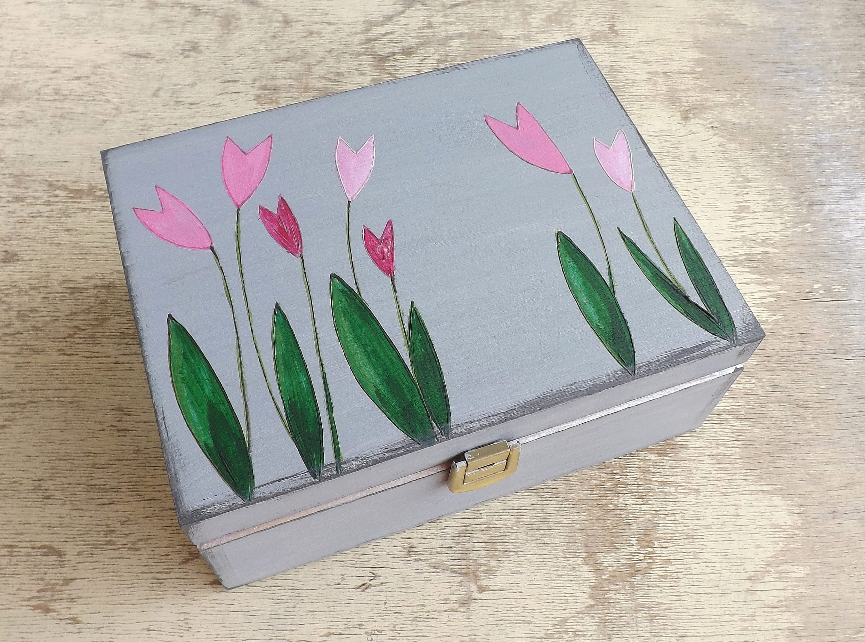 Hand Painted Tea Boxes