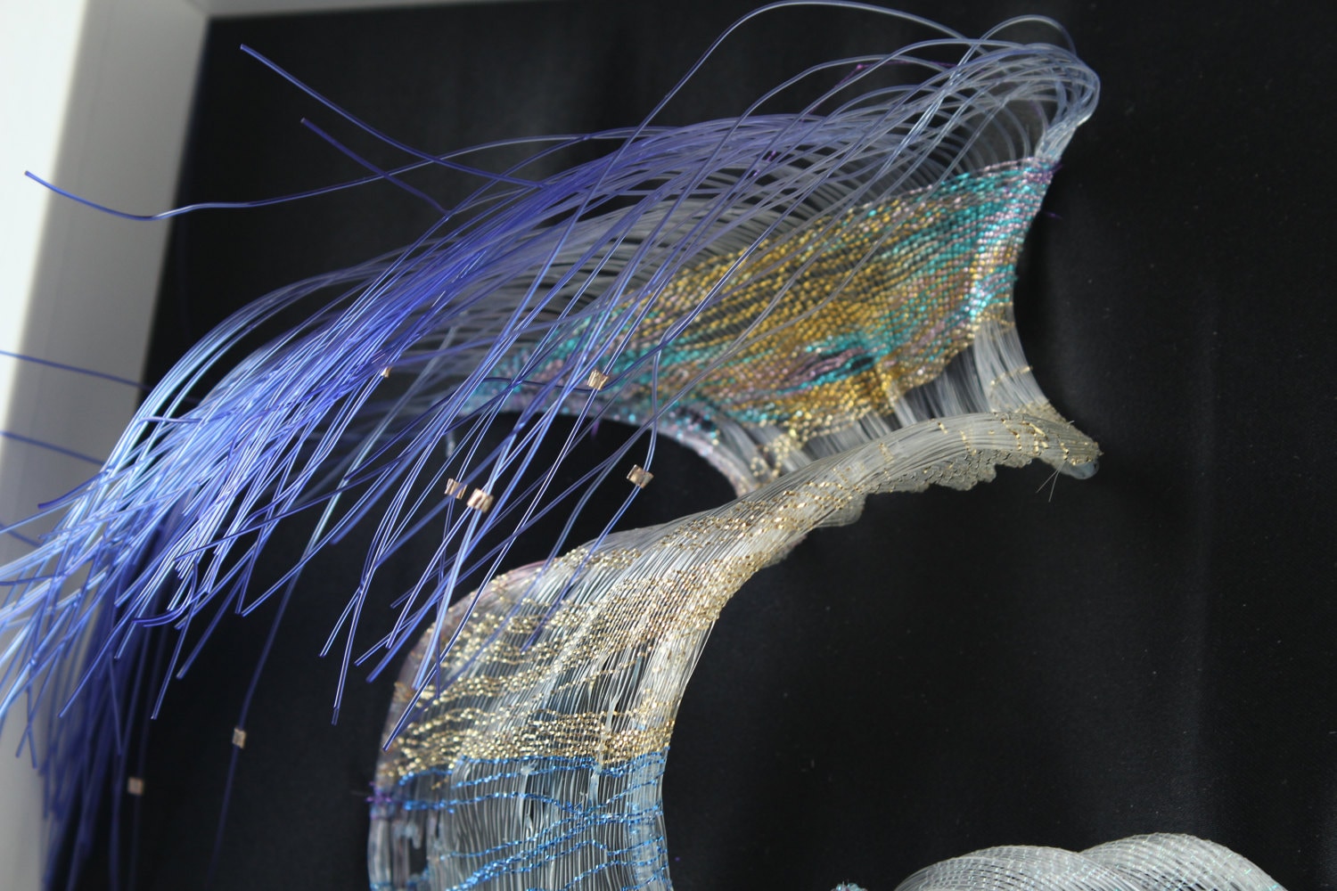 Hand-woven, 3-D Textile Sculpture.recycled Nylon Filament, Ethereal ...