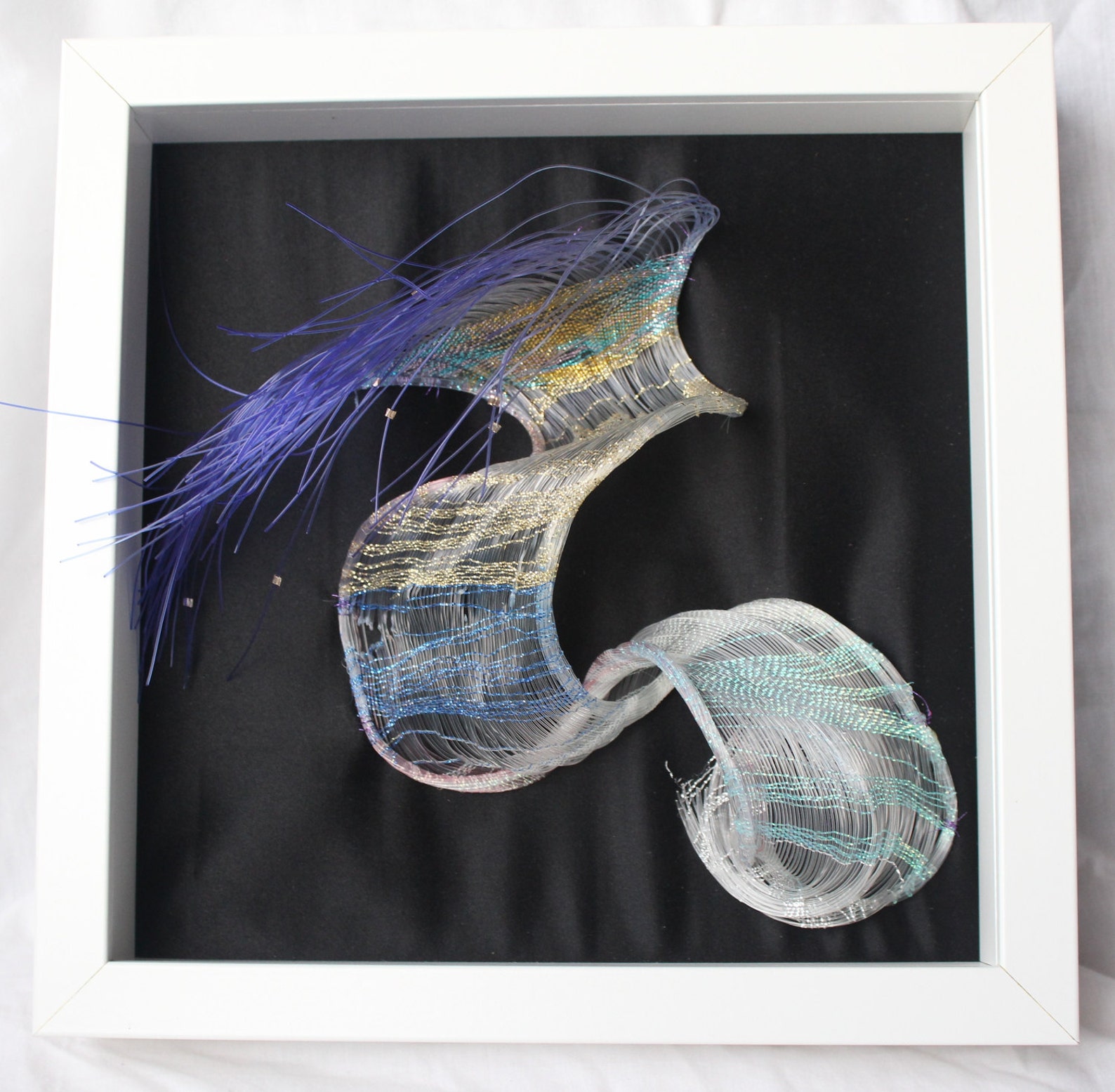 Hand-woven, 3-D Textile Sculpture.recycled Nylon Filament, Ethereal ...