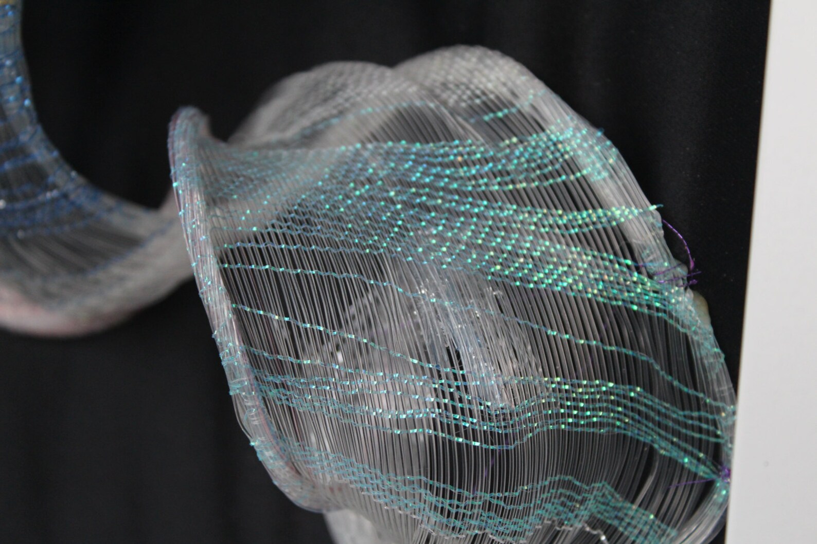 Hand-woven, 3-D Textile Sculpture.recycled Nylon Filament, Ethereal ...