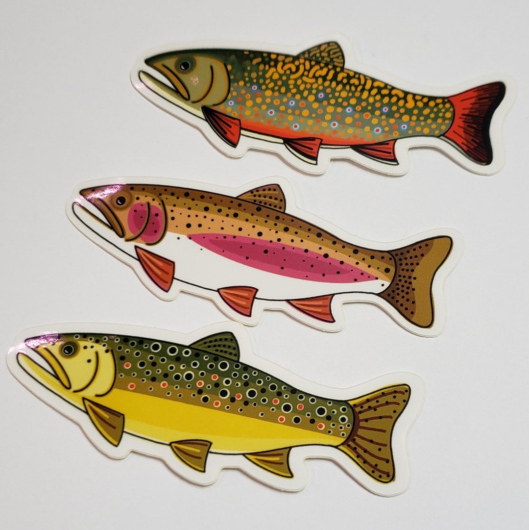Trout Stickers - Etsy