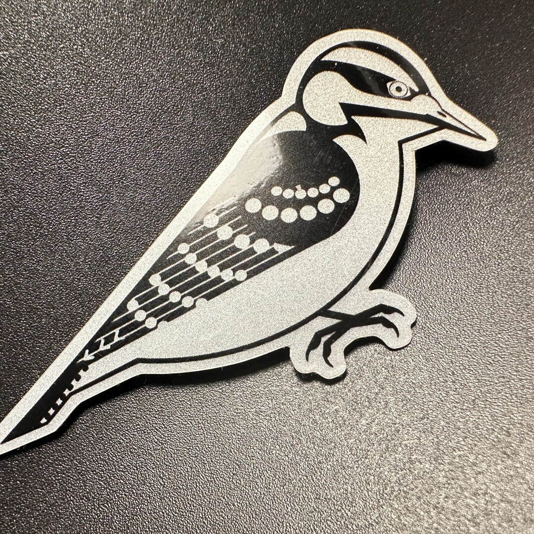Reflective Woodpecker Sticker - Etsy