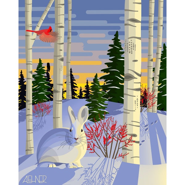 Snowshoe Hare - Etsy