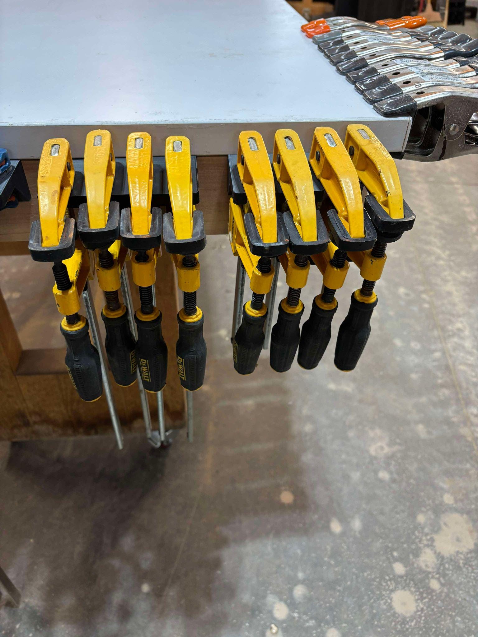 Holds 4 Clamps | F-clamp Rack | Tool Organizer for Woodworkers | Space ...