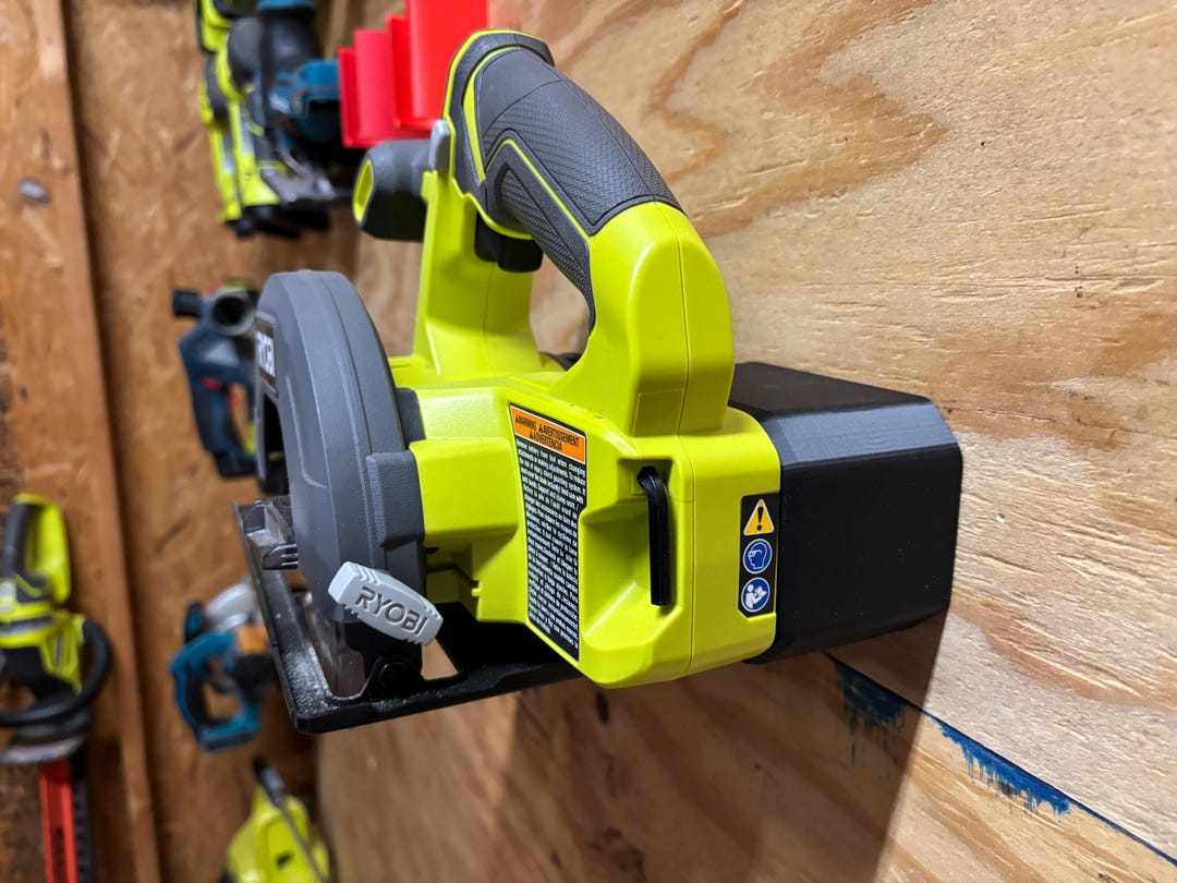 Ryobi 18v Circular Saw Mount | 3D Printed Wall Rack - Etsy