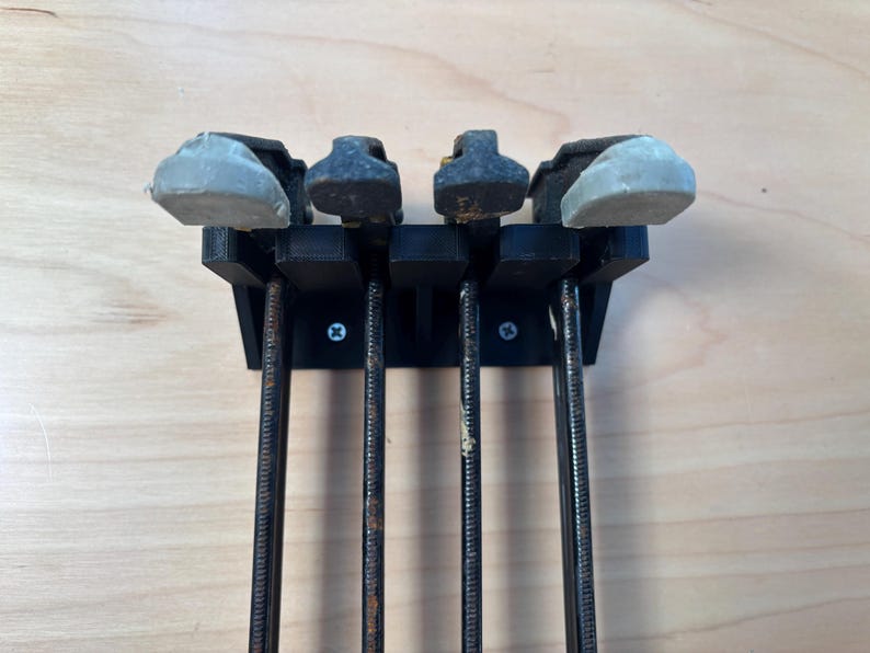 Holds 4 Clamps | F-clamp Rack | Tool Organizer for Woodworkers | Space ...