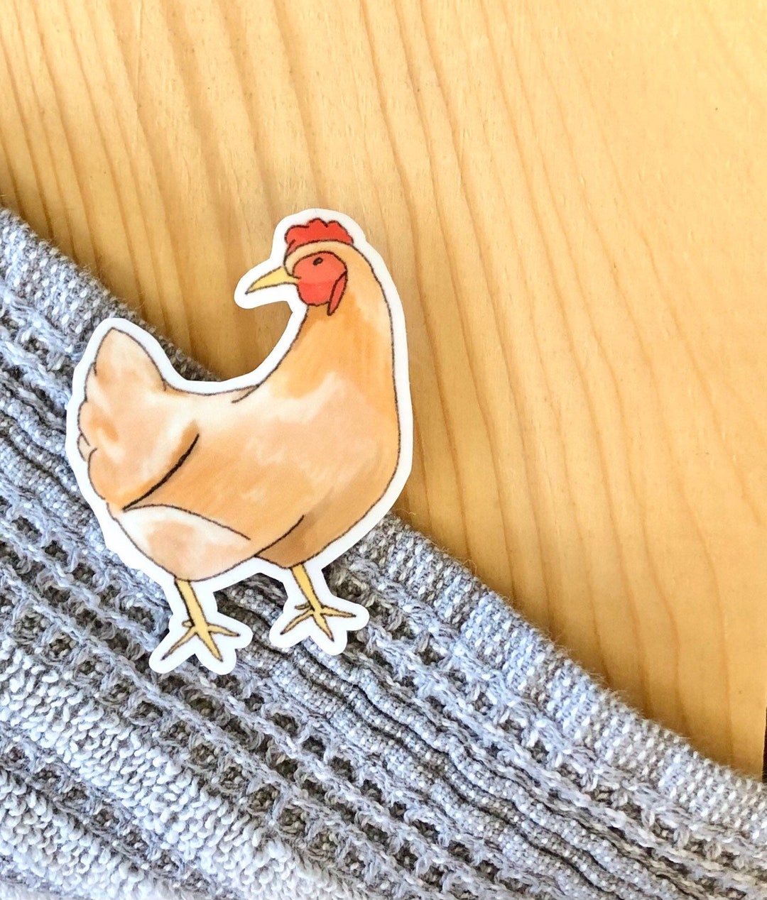 Chicken Sticker, Farm Sticker, Hen Decal, Vinyl Decal - Etsy