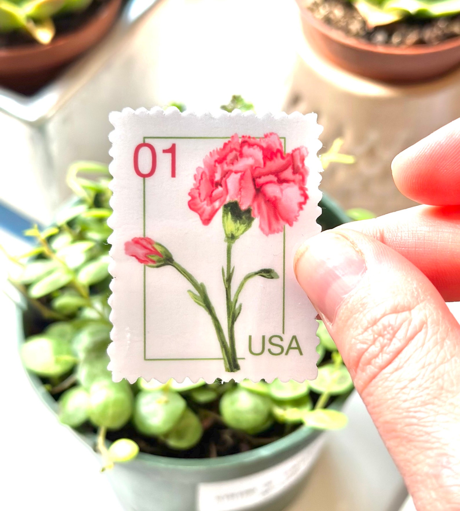 Birth Flower Sticker Flower Sticker Birth Flower Design - Etsy