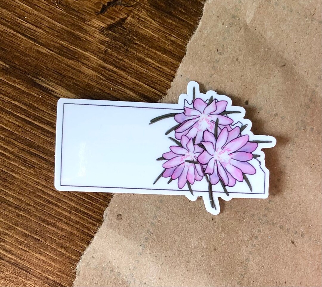Montana Sticker, State Flower, Montana State Flower, Floral Montana ...