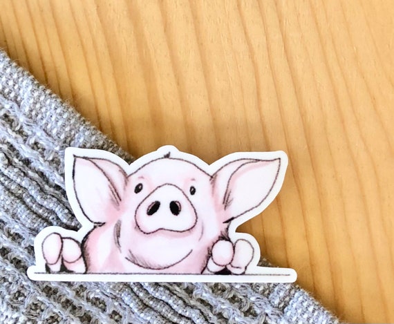 Pig Sticker Piglet Sticker Farm Decal Vinyl Decal - Etsy