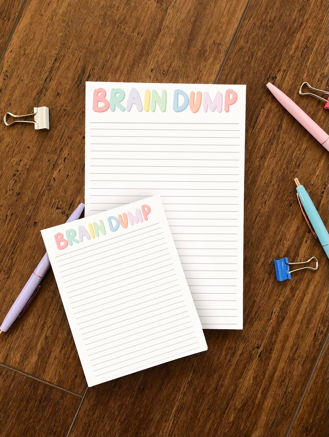 Brain Dump Notepad: Organize Your Thoughts and Ideas - Etsy