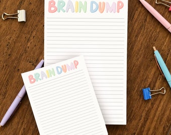 Organize Your Thoughts With Brain Dump Worksheet Printable Task Triage A4 A5 Letter and Half PDF ...