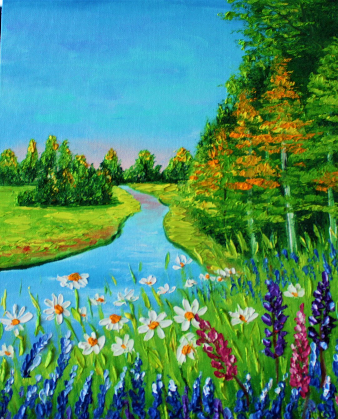 Warm Summer Evening. Original Oil Painting on Canvas Board 11x14in ...