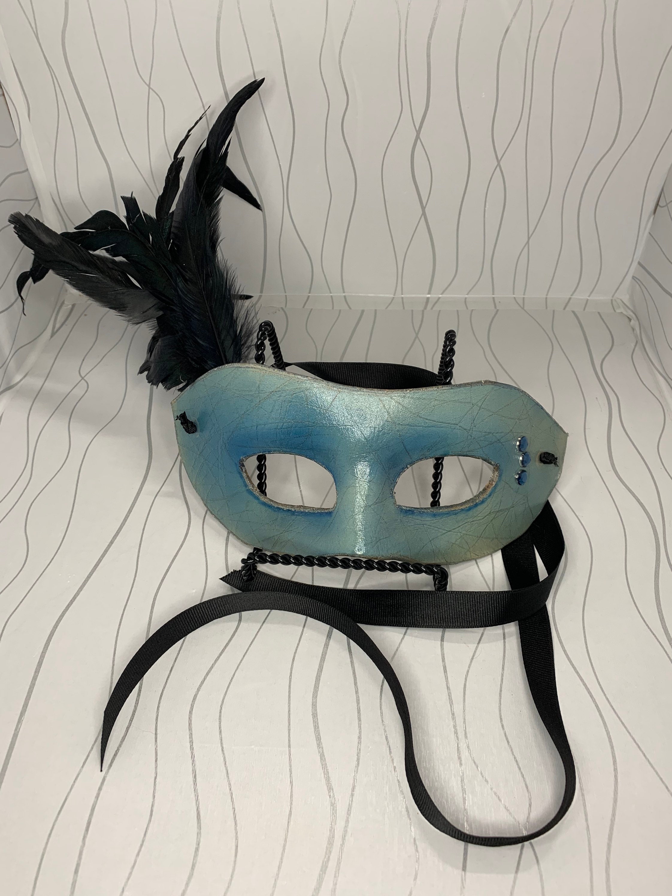 Handmade Leather Masquerade Mardi Gras Mask | Etsy