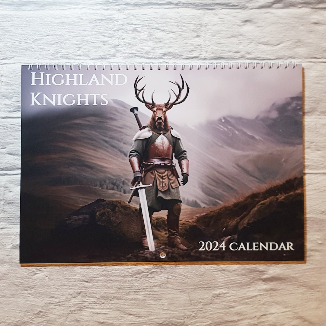 2024 Highland Knights Calendar Double Page - Etsy