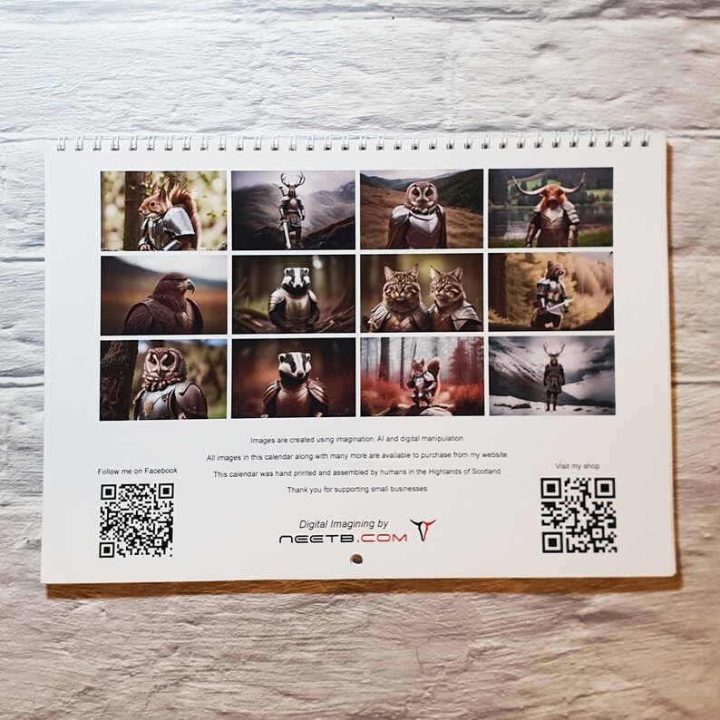 2024 Highland Knights Calendar Double Page - Etsy