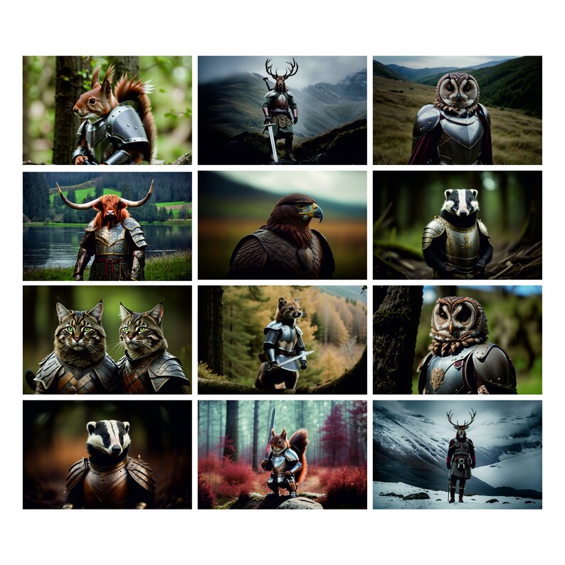 Tawny Knight Owl in Armour Print september in Highland Knights 2024 ...