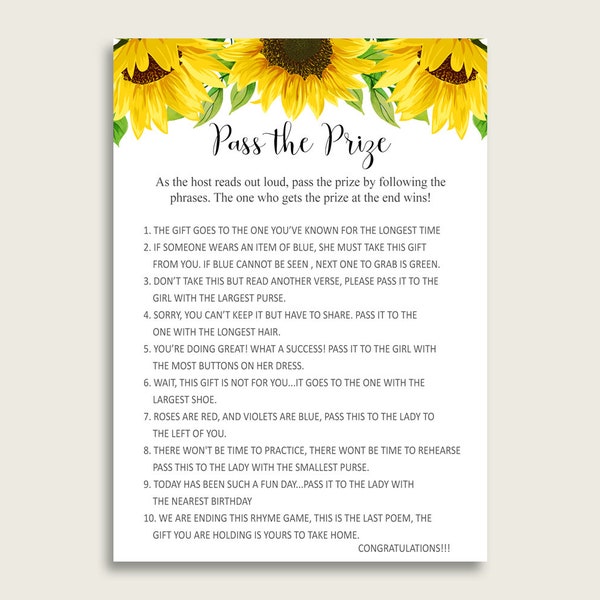 Pass the Prize - Etsy