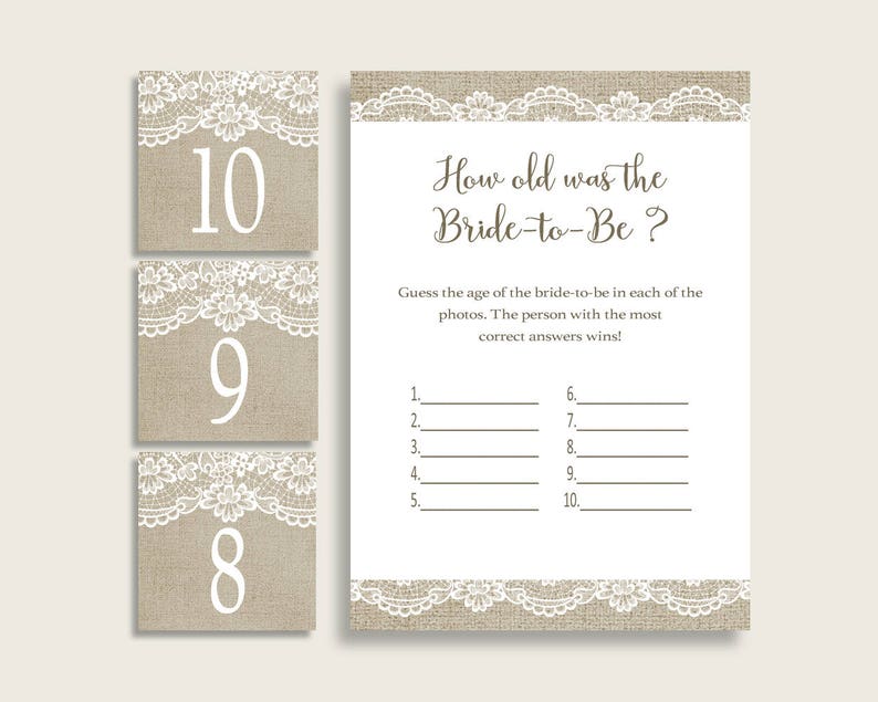 How Old Was The Bride To Be Bridal Shower How Old Was The | Etsy