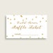 Gold Confetti Bridal Shower Raffle Tickets Gold White Bridal - Etsy